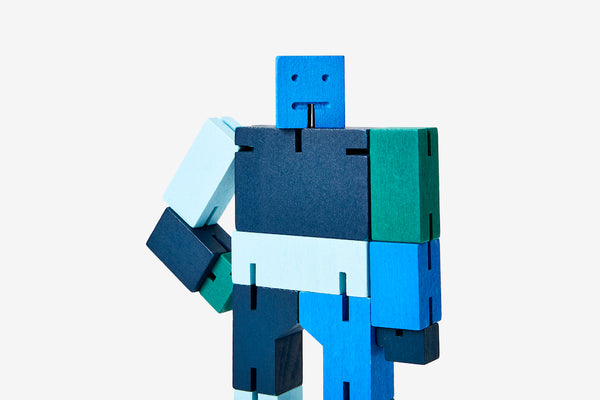 Cubebot - Small - Blue Multi – MOX STUDIO